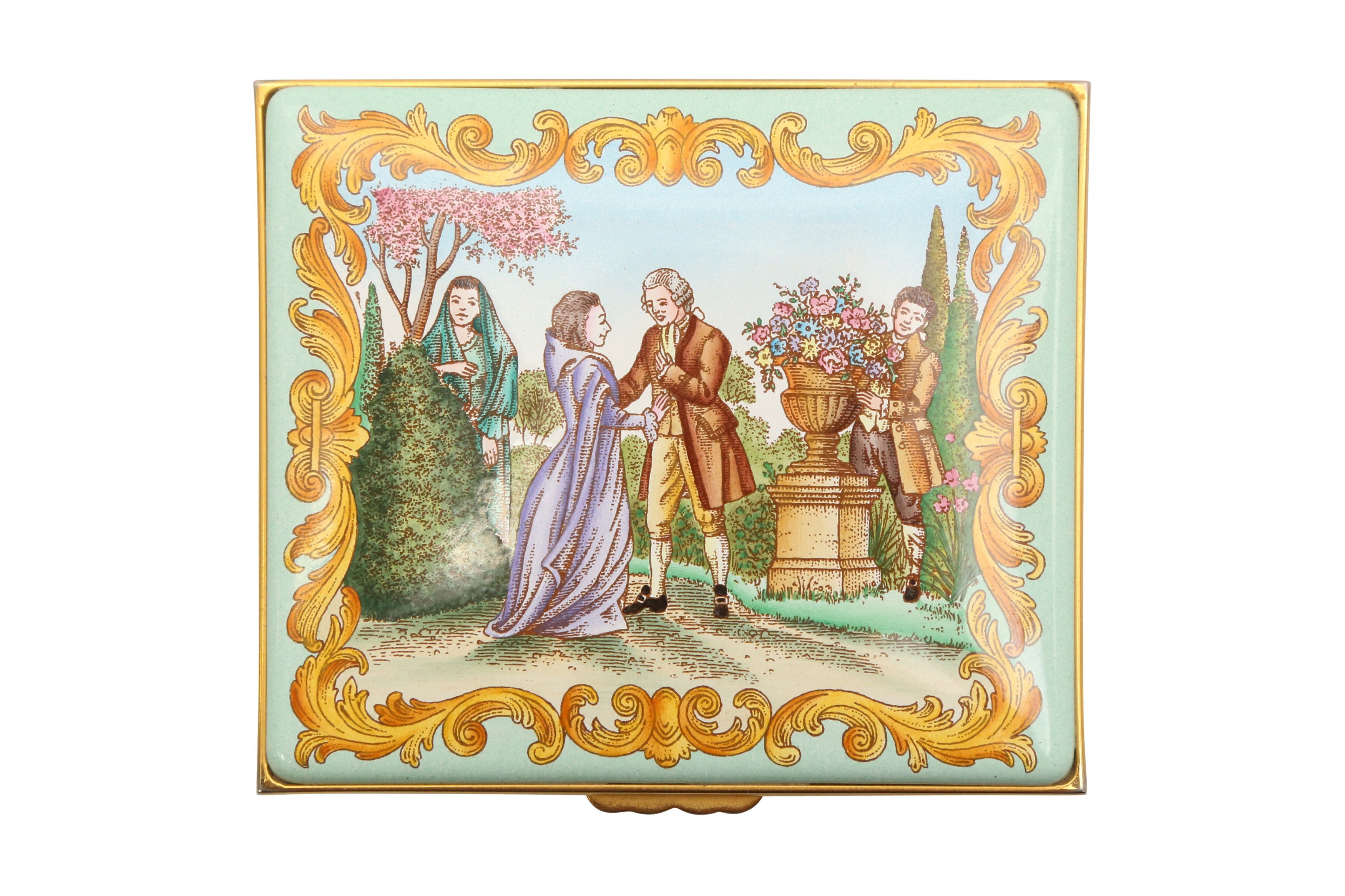 Lot 219 - A HALCYON DAY LIMITED EDITION ENAMEL MUSIC