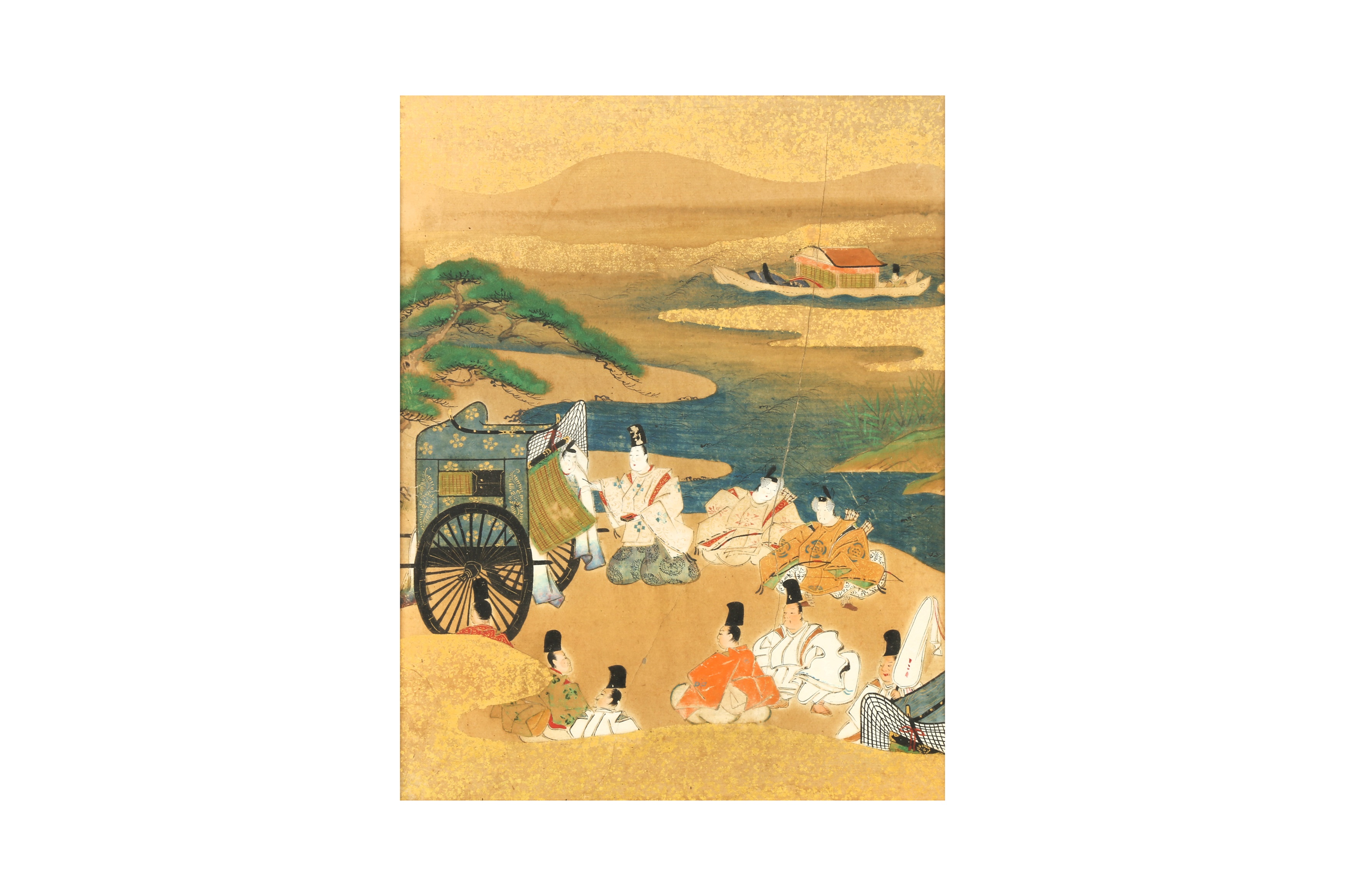 Lot 1030 - THREE JAPANESE TOSA SCHOOL PAINTINGS