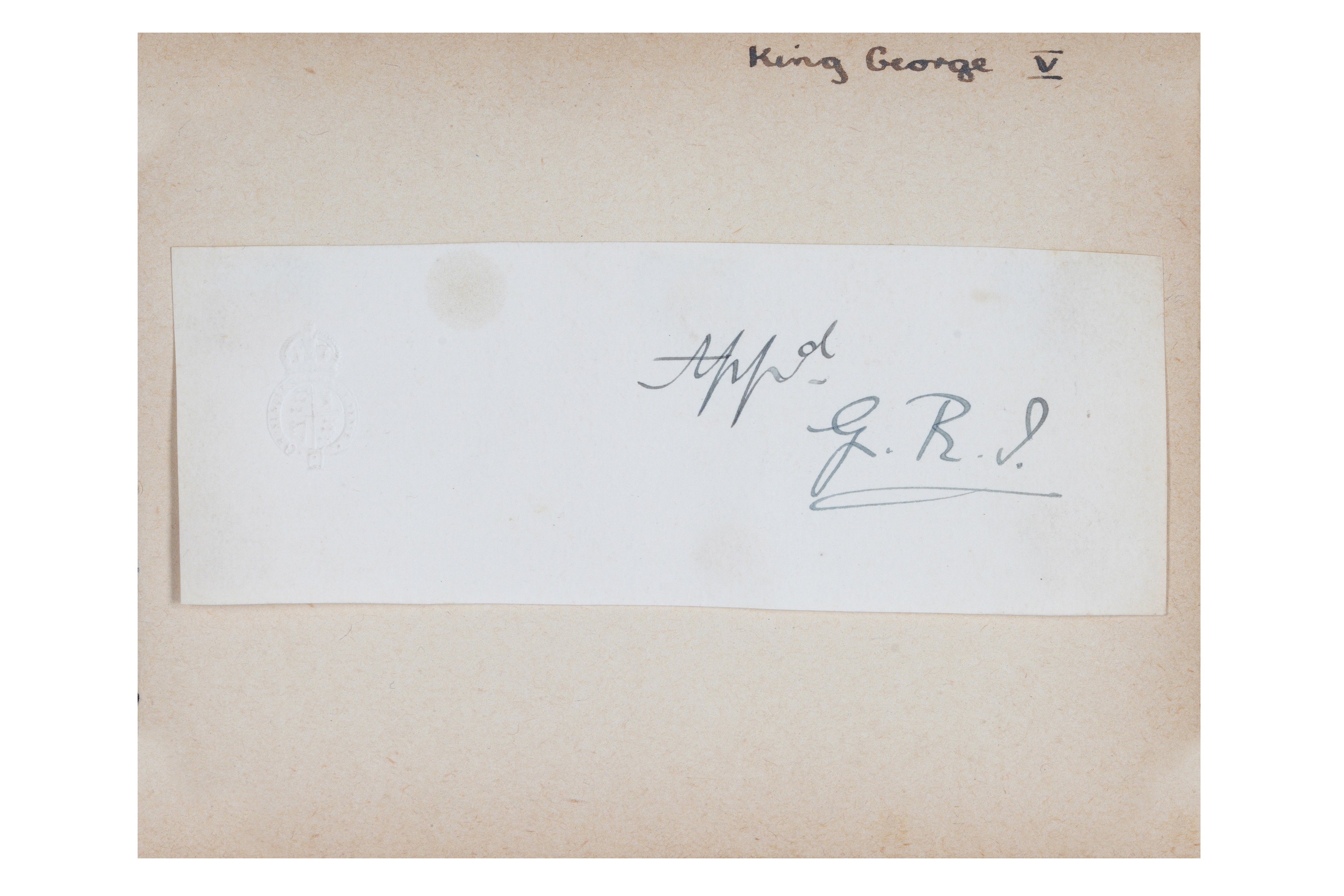Lot 413 - Royal Signatures.-