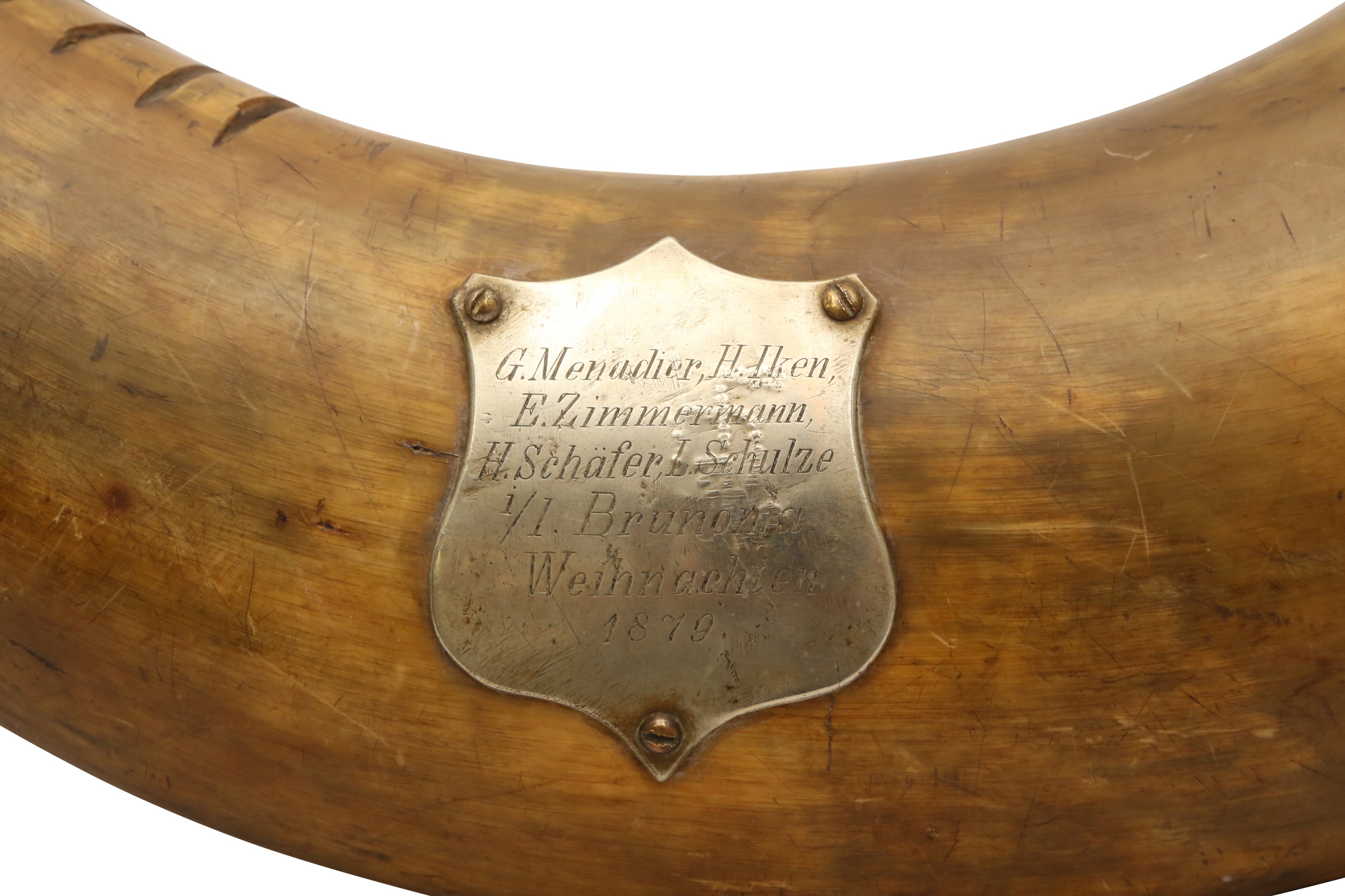 Lot 338 - A 19TH CENTURY WHITE METAL MOUNTED GERMAN