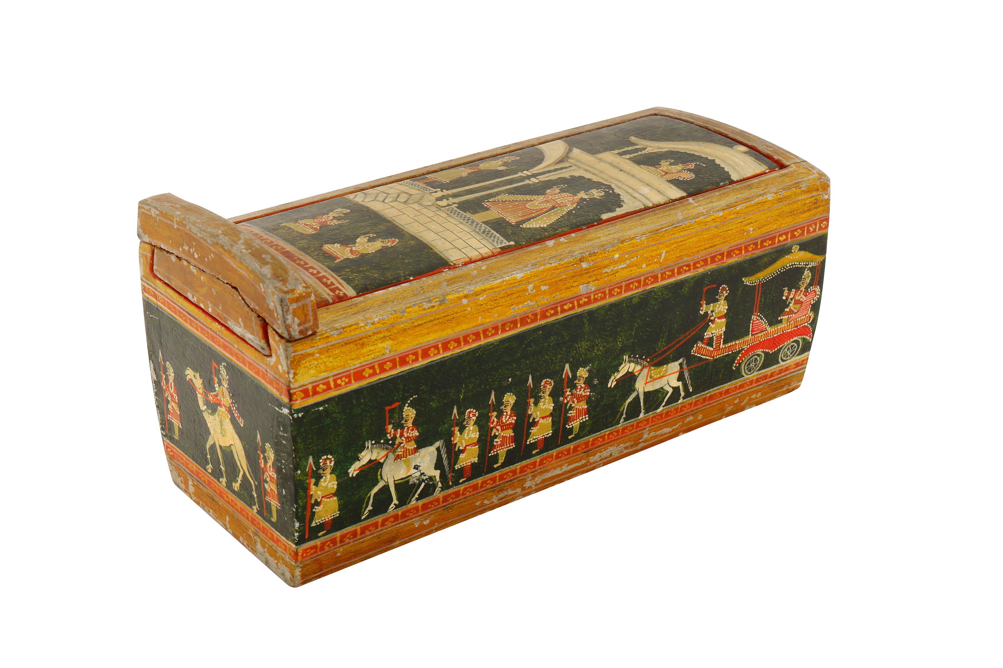 Lot 507 - A SET OF POLYCHROME-PAINTED AND LACQUERED
