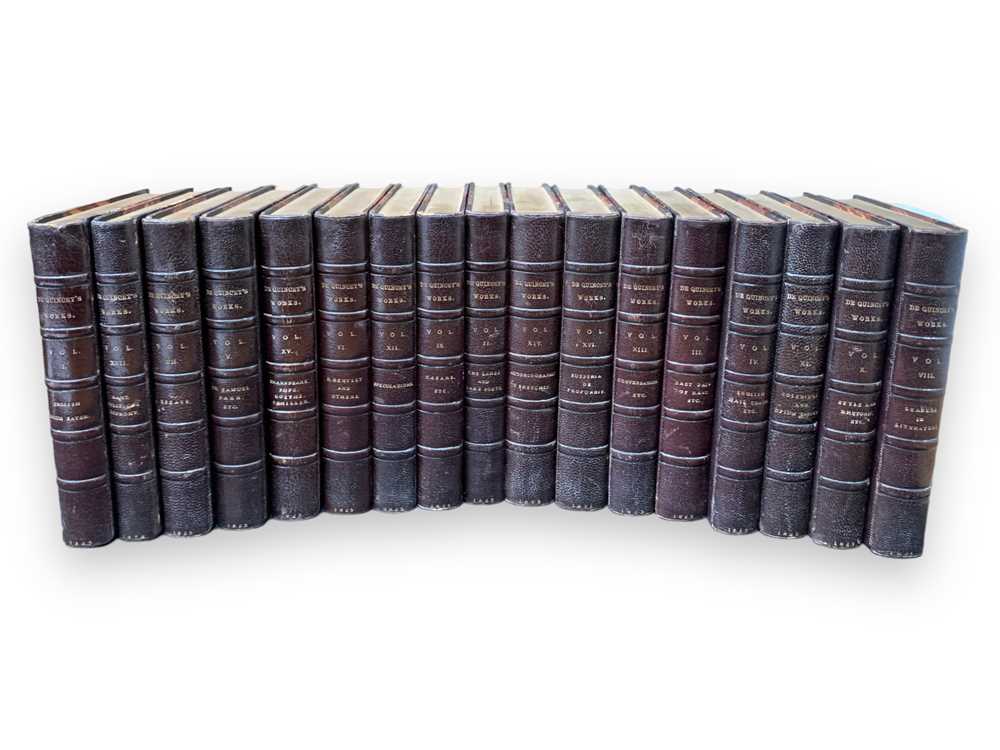 Lot 112 - De Quincey. Works