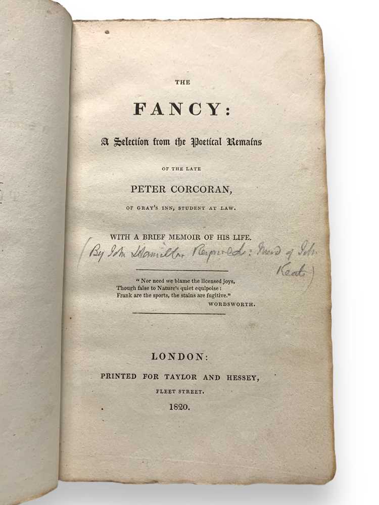 Lot 249 - ‘Peter Corcoran’ [Reynolds (John Hamilton)]