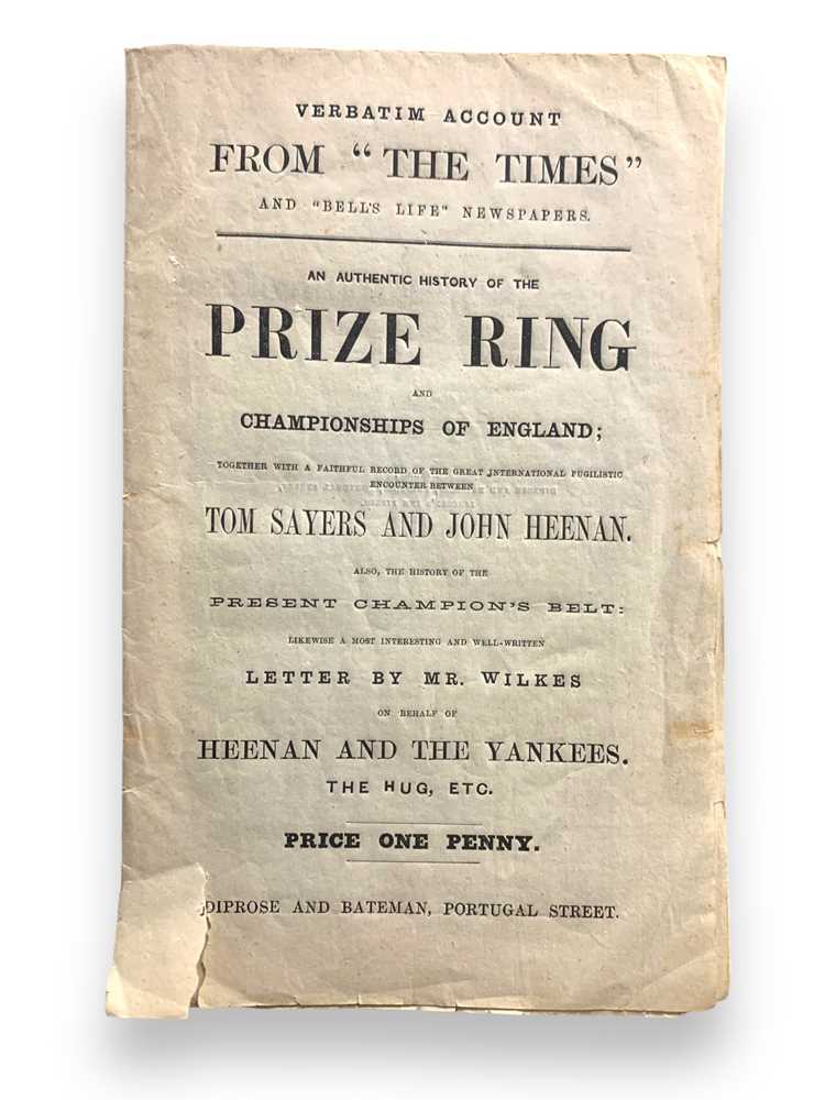 Lot 256 - An authentic history of the prize ring and