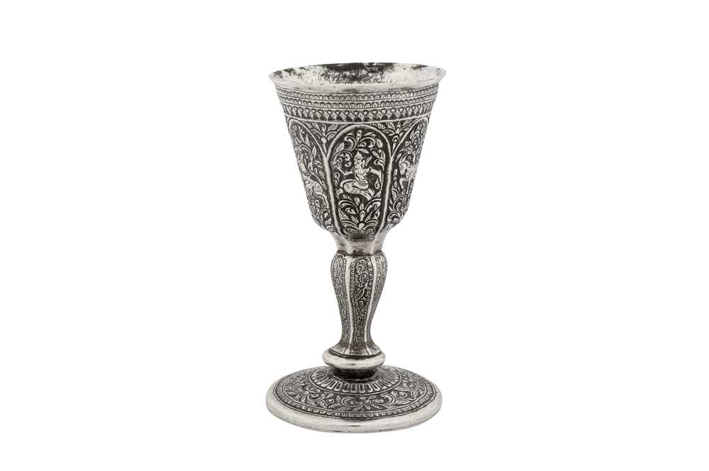 Lot 115 - A late 19th century Burmese unmarked silver