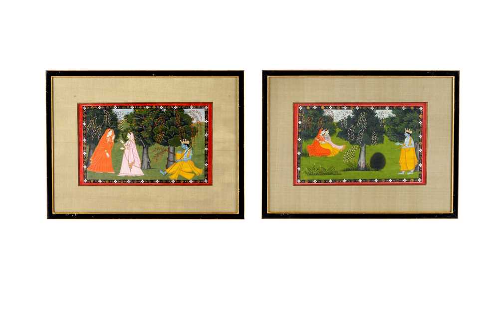 Lot 127 - EIGHT LOOSE ILLUSTRATIONS TO A BIHARI SATSAI