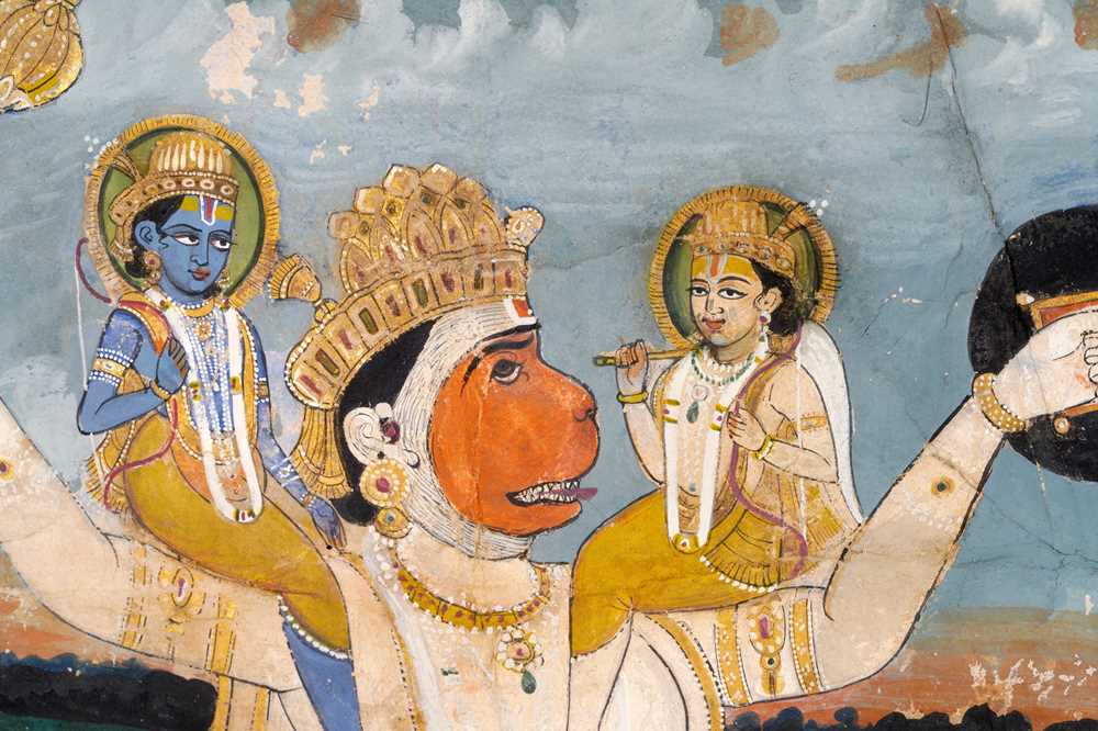 Lot 135 - HANUMAN'S DEVOTION TO RAMA AND LAKSHMANA