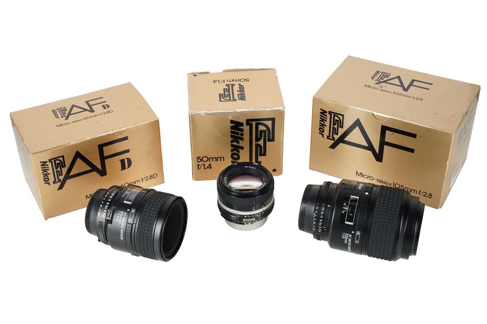 Lot 218 - A Selection of Boxed Nikkor Lenses.