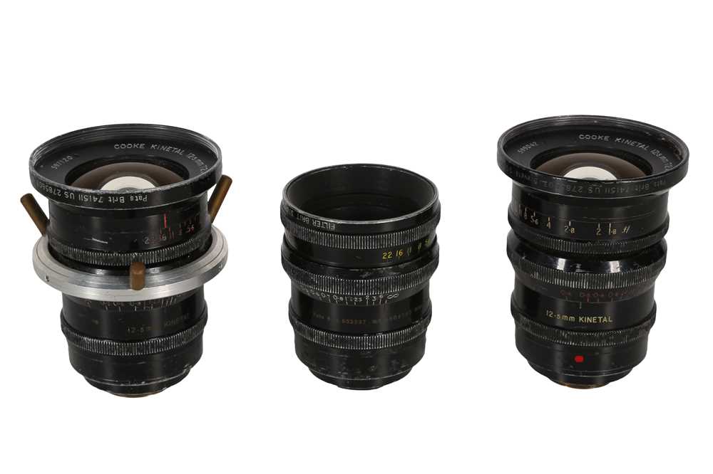Lot 233 - Three Cooke Kinetal lenses.