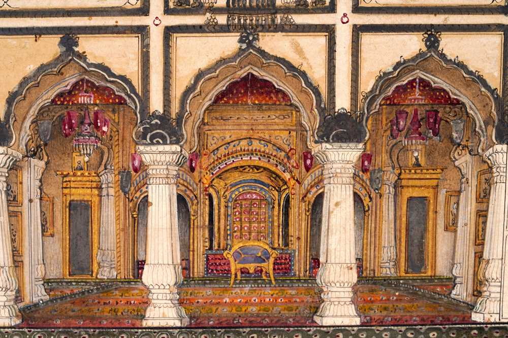 Lot 214 - THE INTERIOR OF THE DIWAN-I KHAS IN DELHI'S