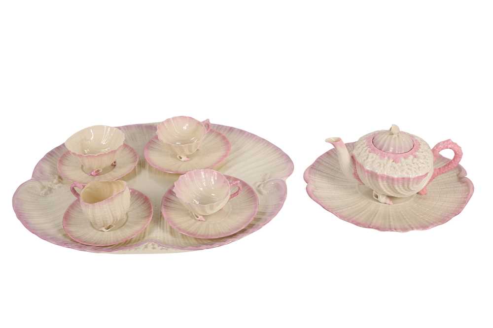 Lot 209 - A BELLEEK IRISH CHINA SECOND PERIOD NEPTUNE