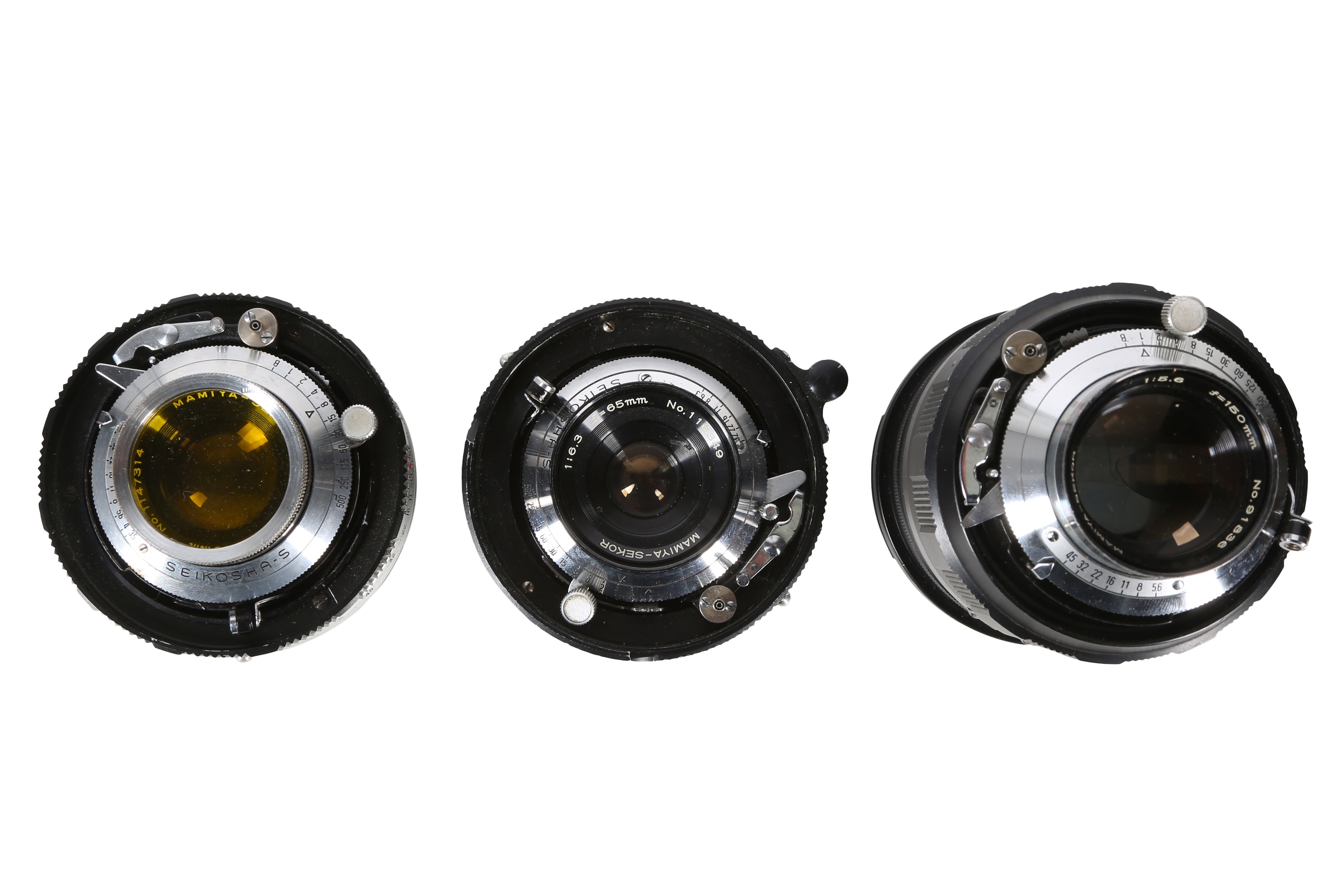 Lot 188 - A Group of Three Mamiya Press Sekor Lenses.