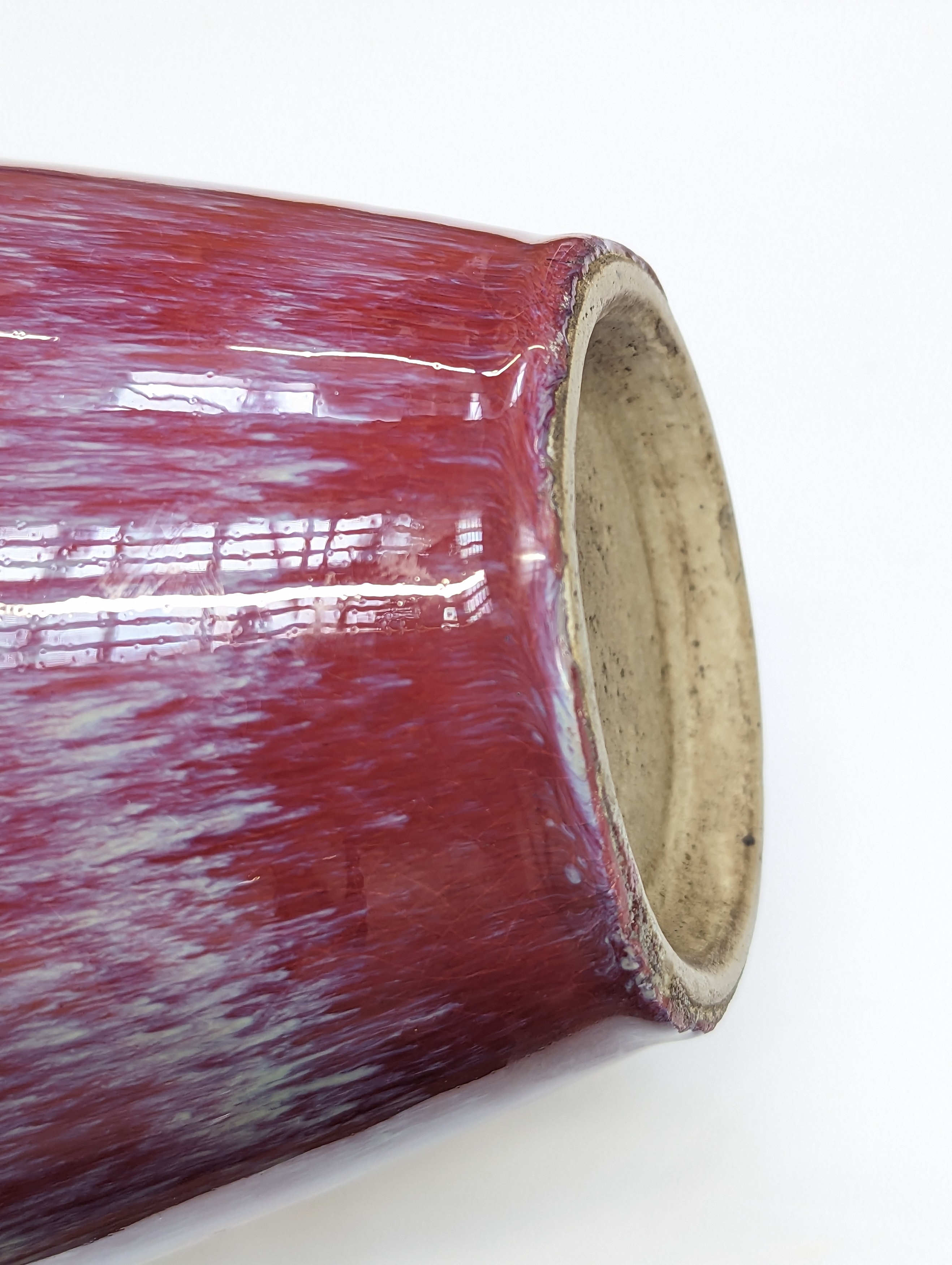 Lot 420 - A CHINESE FLAMBÉ-GLAZED VASE