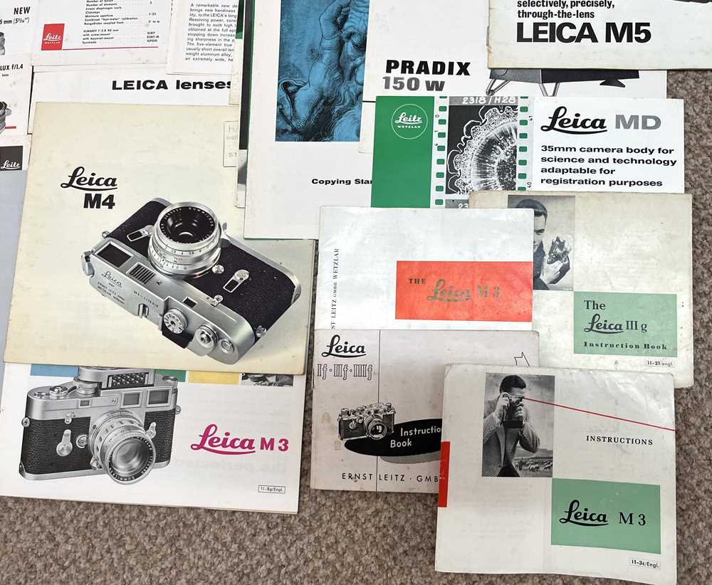 Lot 1112 - Selection of Leica Brochures, Leaflets