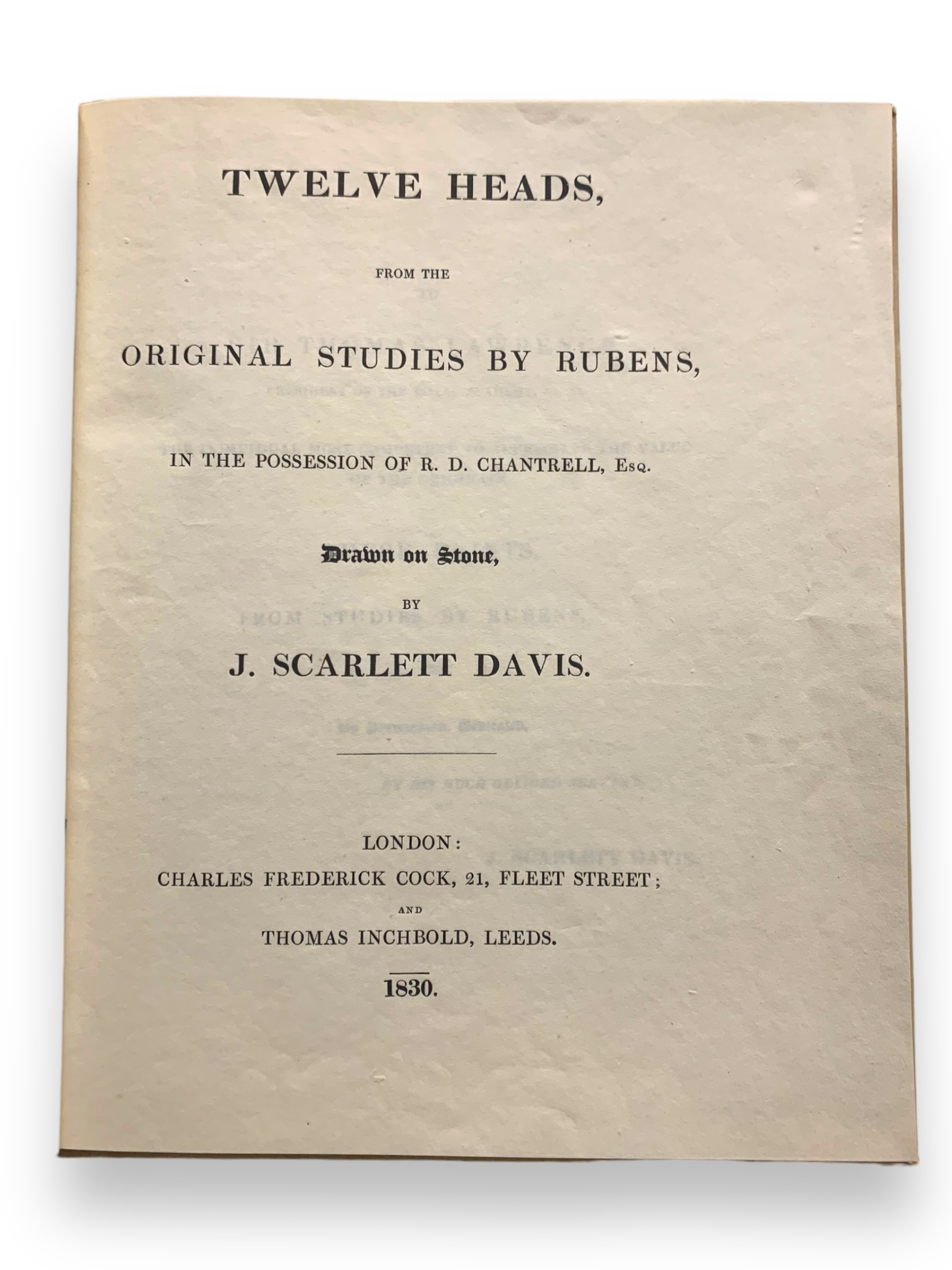 Lot 331 - Davis (John Scarlett) Twelve Heads, from the