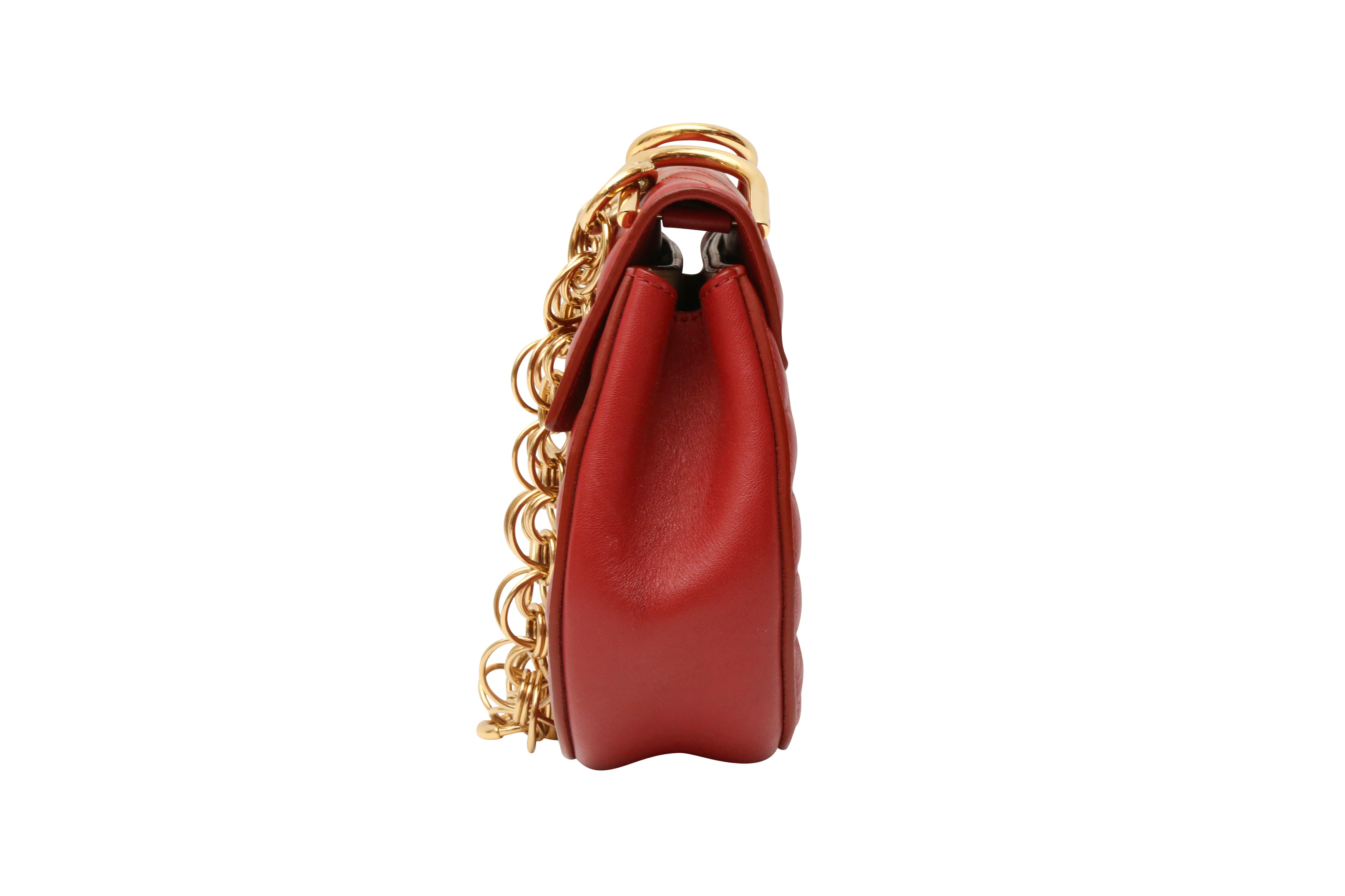 Lot 73 - Chloe Red Mini Drew Bijou Shoulder Bag