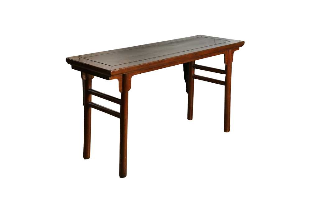 Lot 181 - A CHINESE CYPRESS WOOD MING-STYLE TABLE