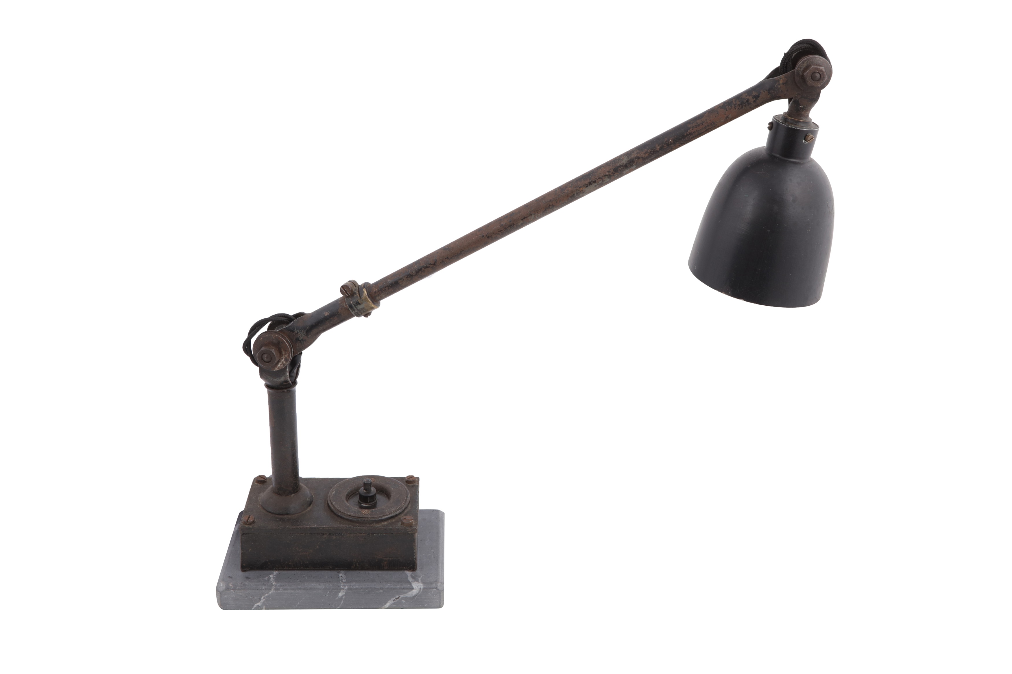 Lot 37 - A BRITISH MACHINISTS DESK LAMP