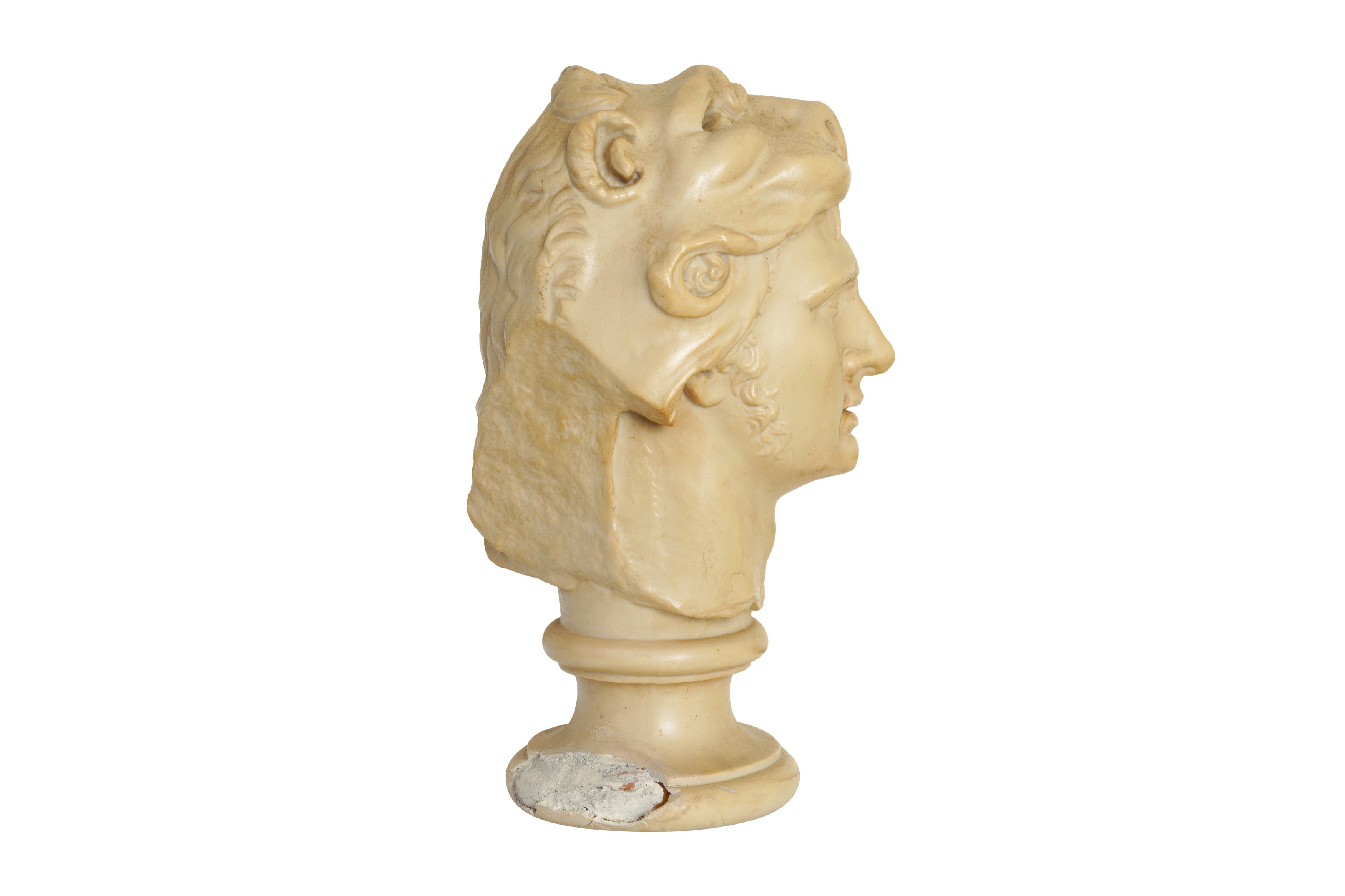 Lot 529 - AFTER THE ANTIQUE, A CAST RESIN BUST OF