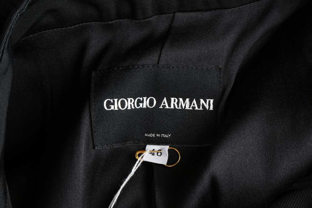 Lot 512 - Giorgio Armani Black Alpaca Military Jacket