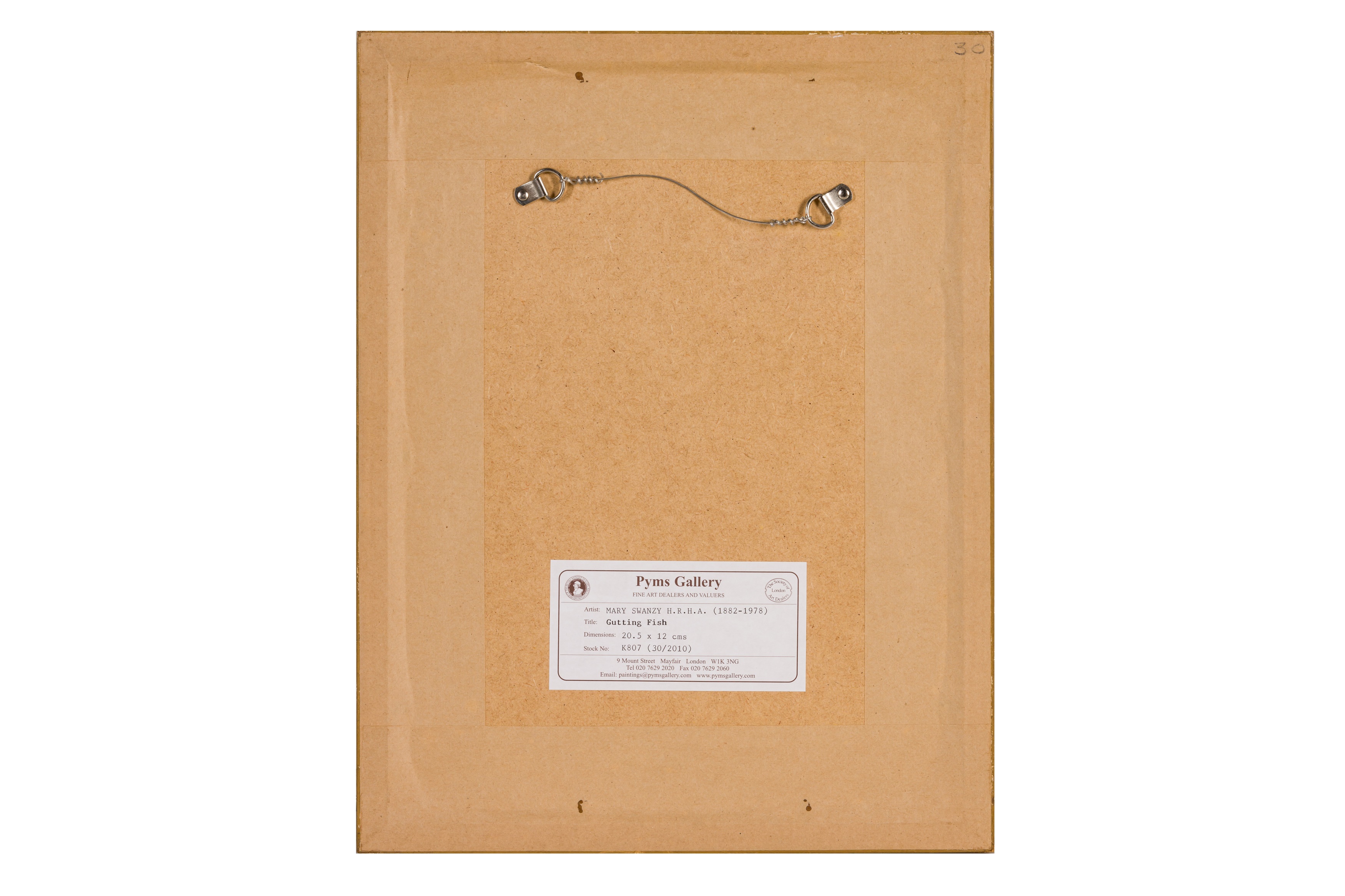 Lot 37 - MARY SWANZY (IRISH, 1882-1978)