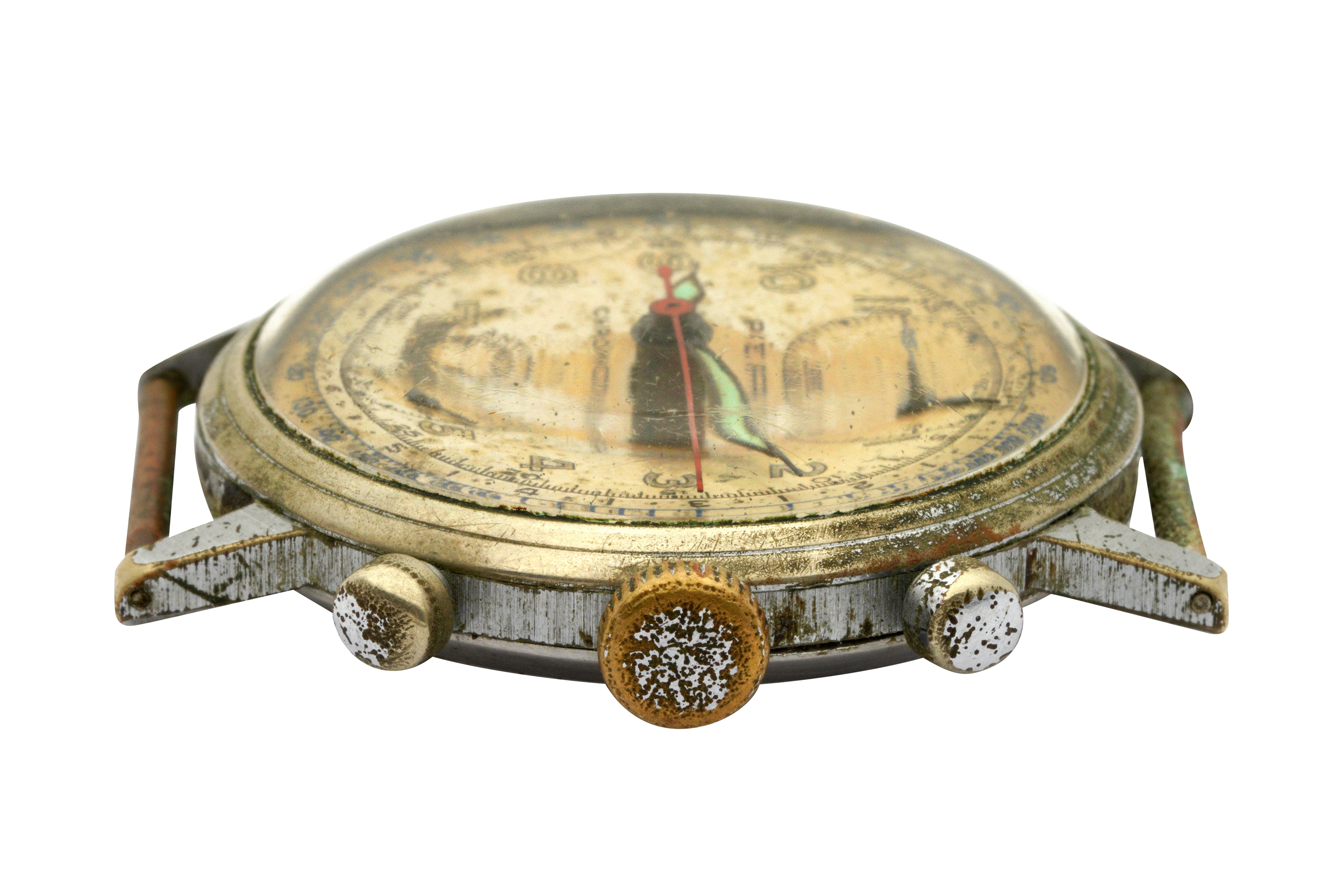 Lot 10 - A GENTS VINTAGE PIERCE WATCH CO CHRONOGRAPH