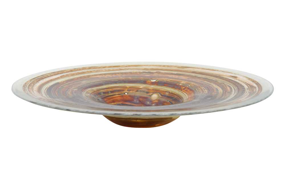 Lot 65 - A LARGE STUDIO GLASS BOWL