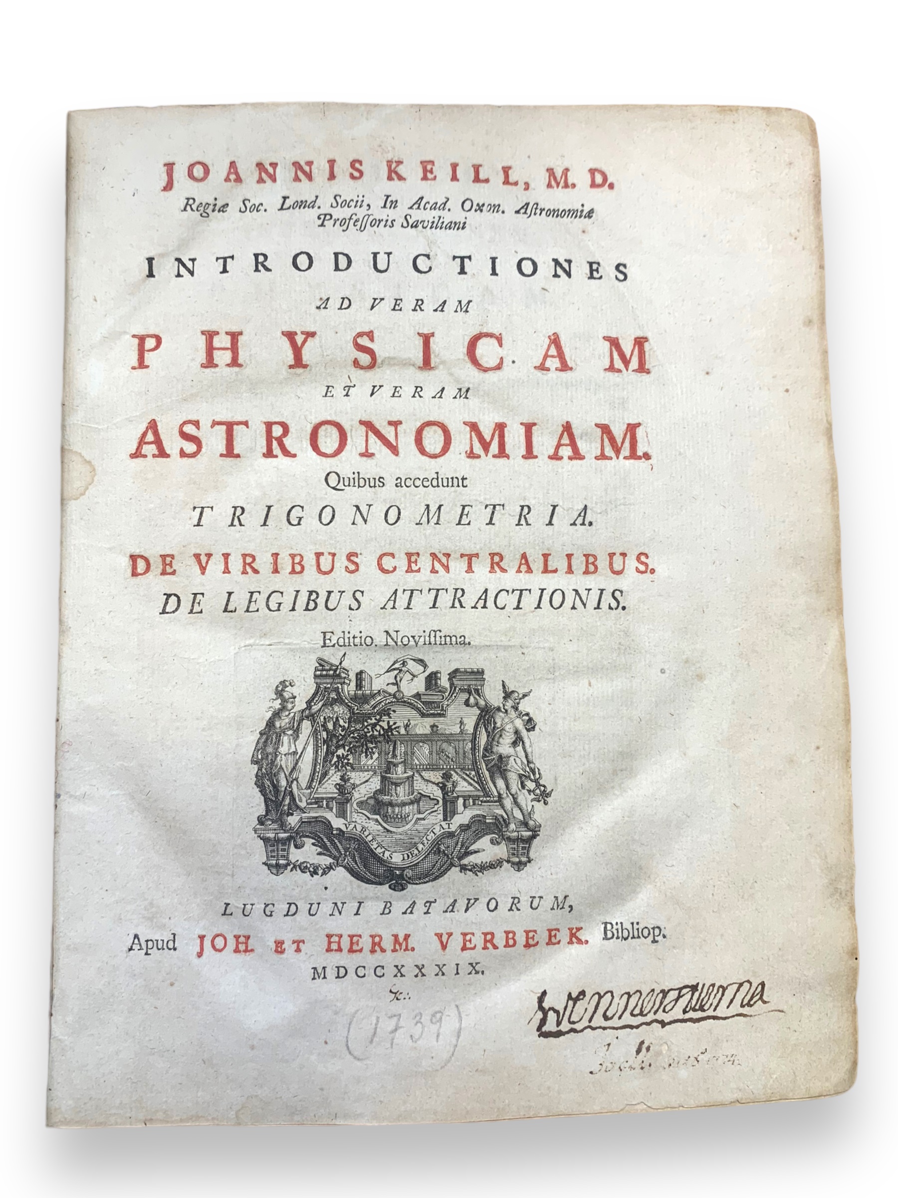 Lot 153 - Keill (Johannes) Introductiones ad veram