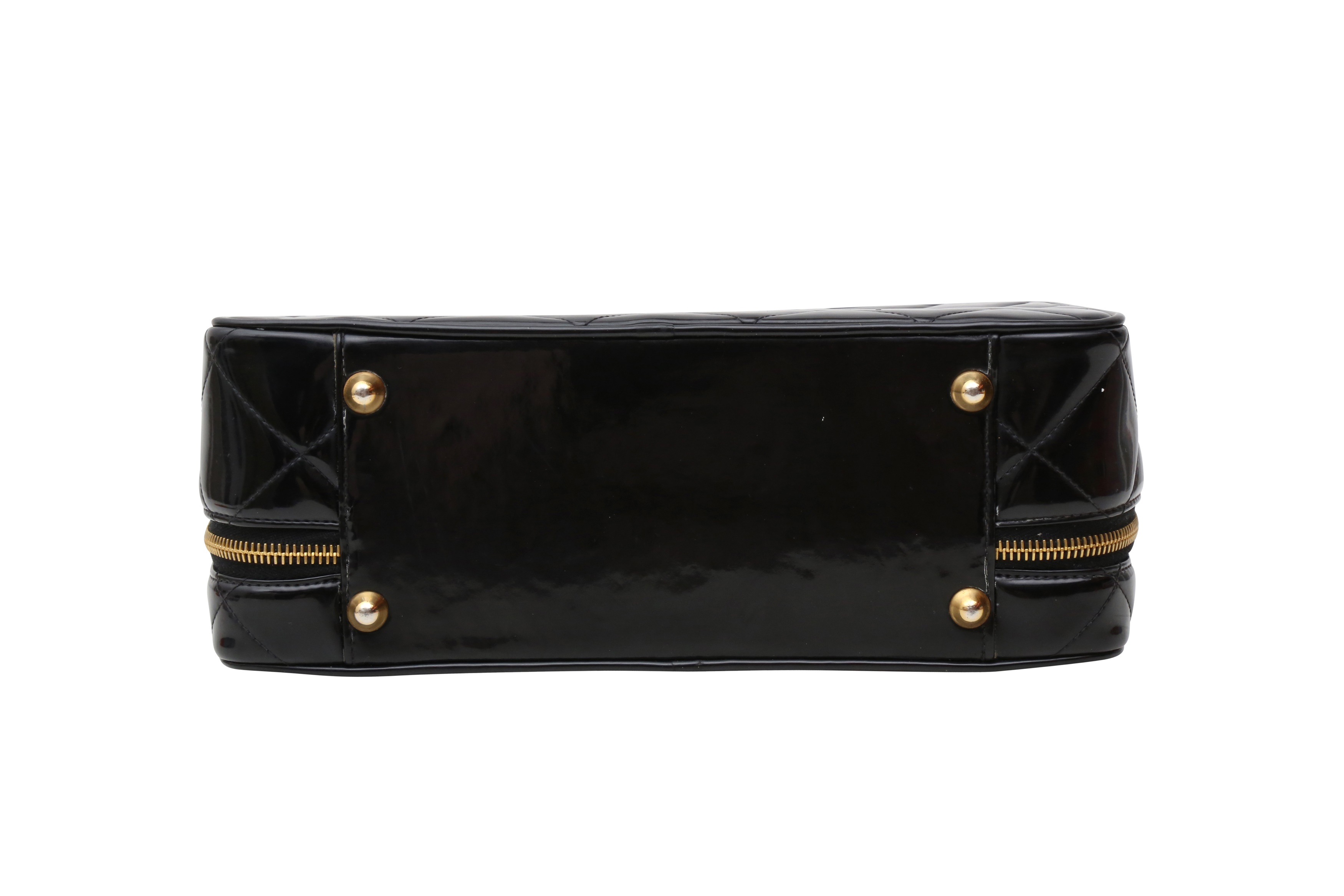 Lot 444 - Chanel Black Timeless Quilted Lunch Box Bag