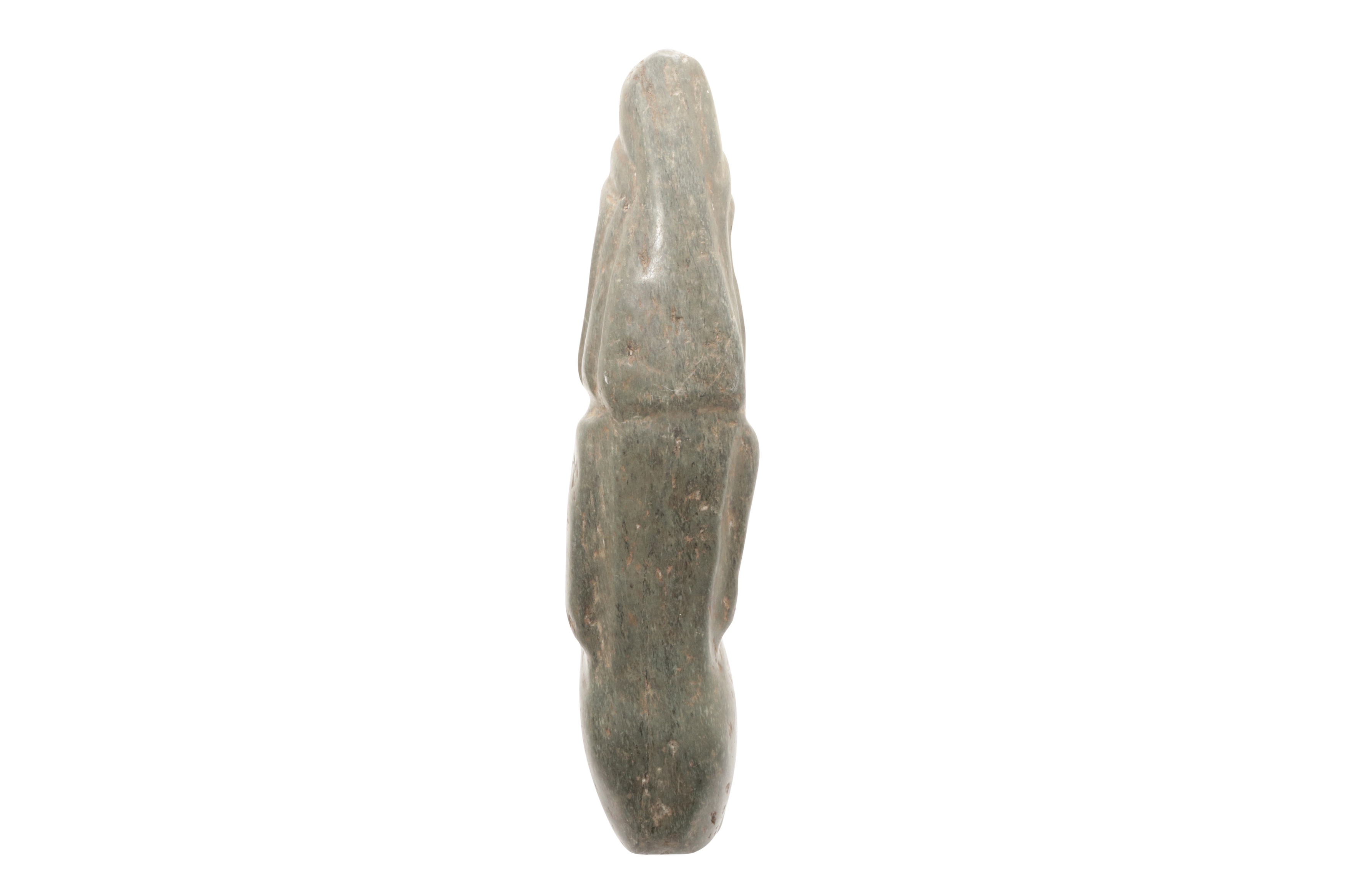 Lot 121 - A PRE-COLOMBIAN OR POLYNESIAN STONE FIGURAL