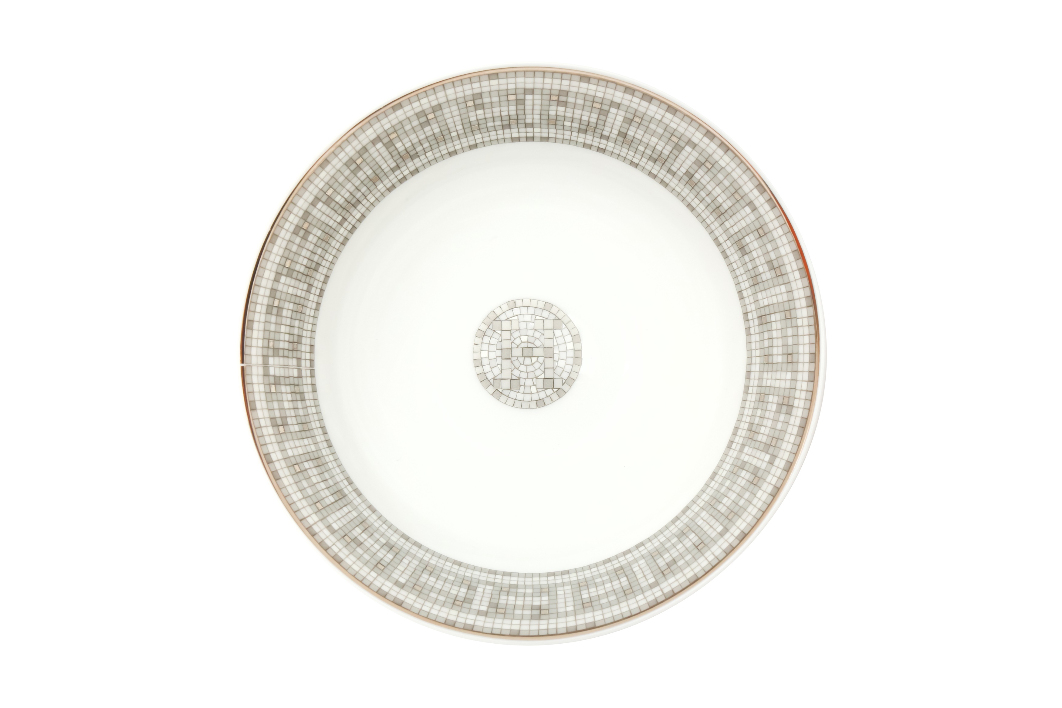Lot 56 - Hermes ‘Mosaique Au 24 Platinum’ Rice Bowls