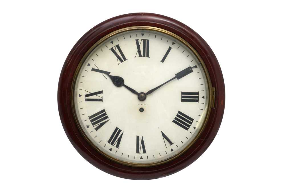 Lot 111 - A MID 20TH CENTURY GPO MAHOGANY CASED WALL