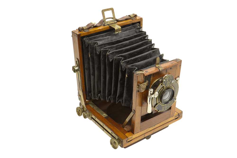 Lot 419 - Watson & Sons Quarter Plate Camera with J.