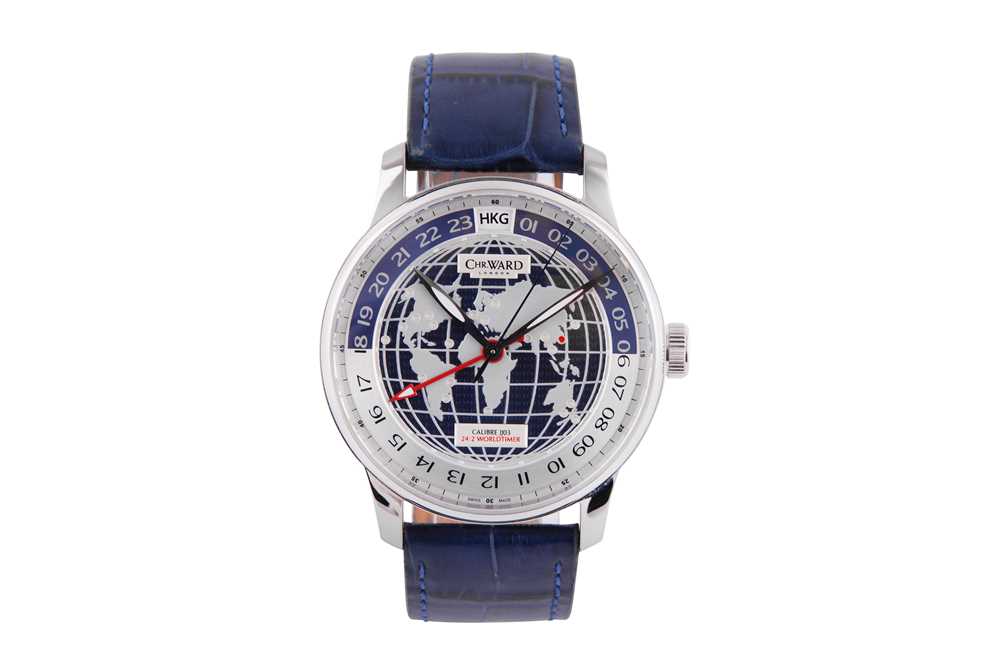 Lot 385 - CHRISTOPHER WARD. WORLDTIMER AUTOMATIC