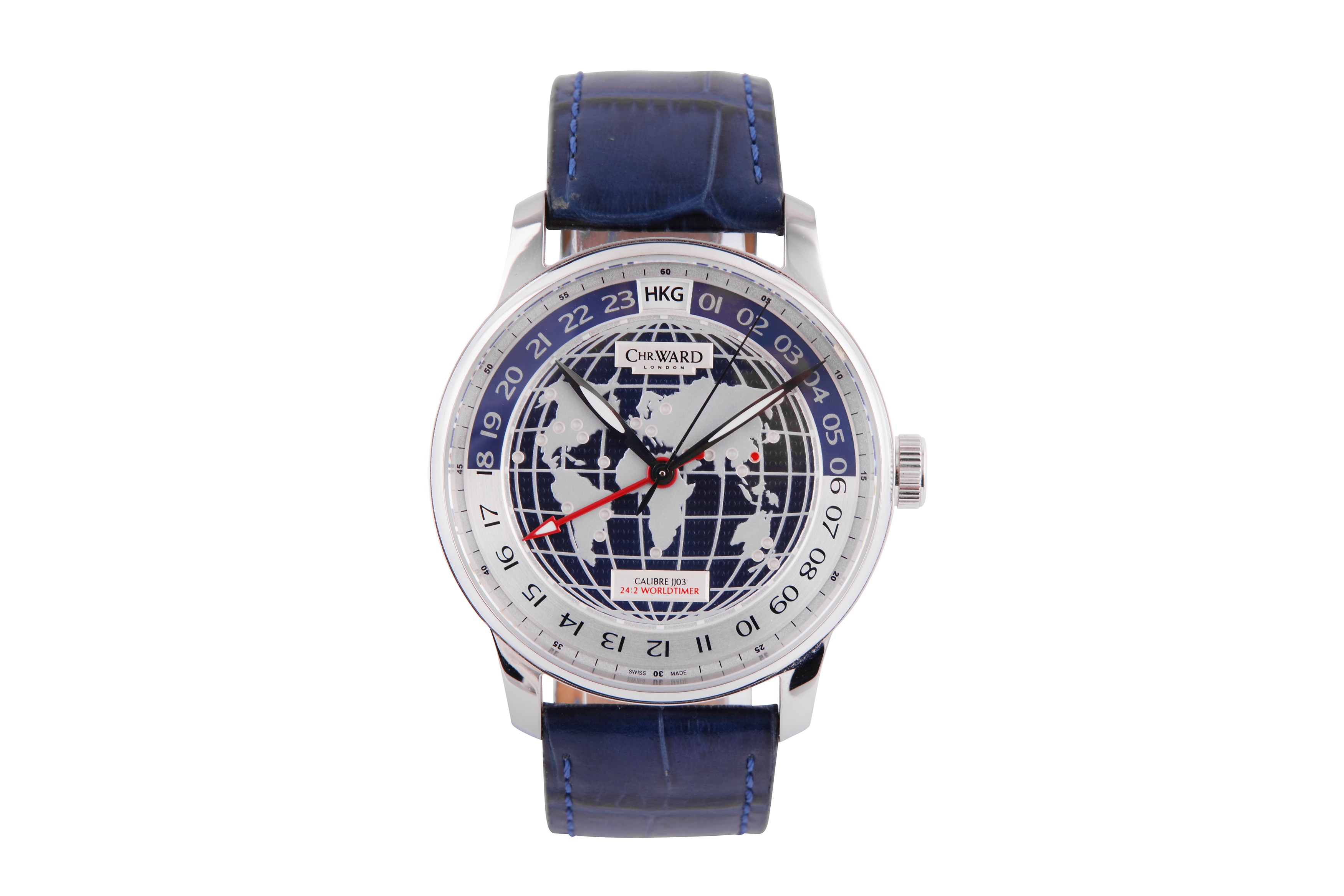 Lot 385 - CHRISTOPHER WARD. WORLDTIMER AUTOMATIC