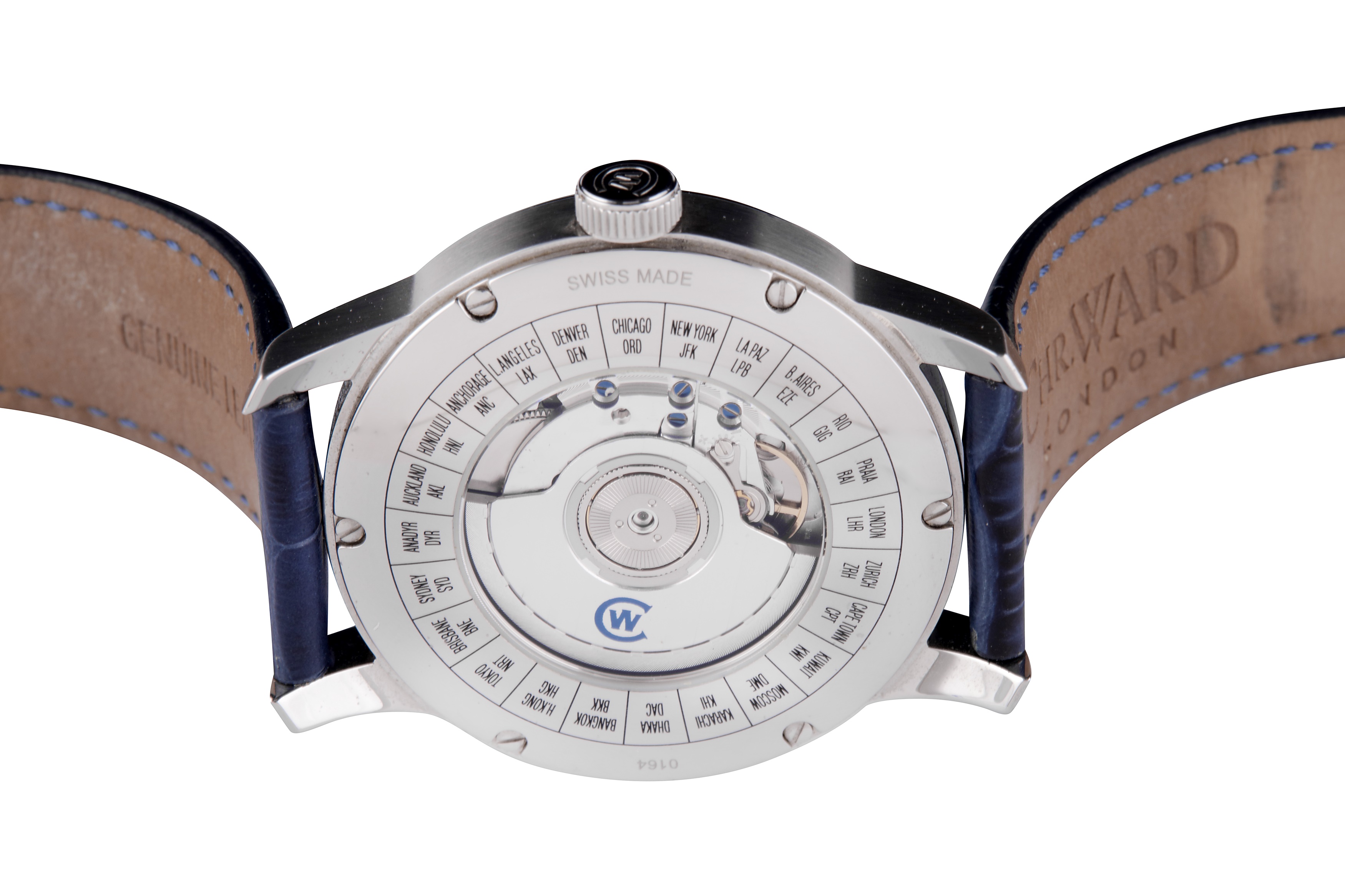 Lot 385 - CHRISTOPHER WARD. WORLDTIMER AUTOMATIC