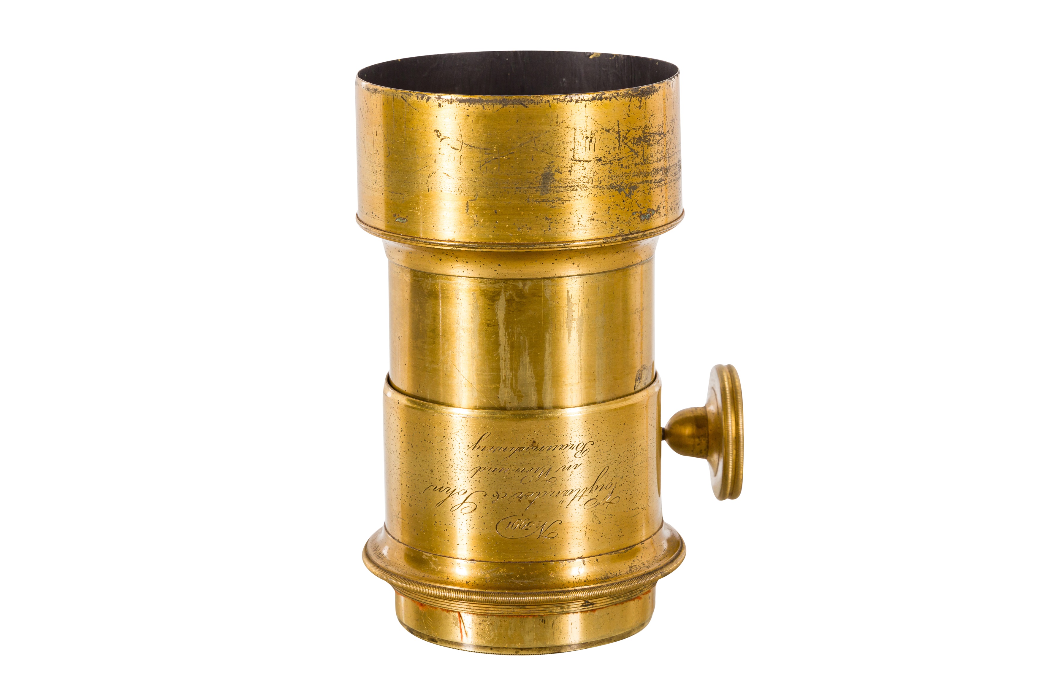 Lot 11 - A Voigtlander & Sohn Brass Waterhouse Stop