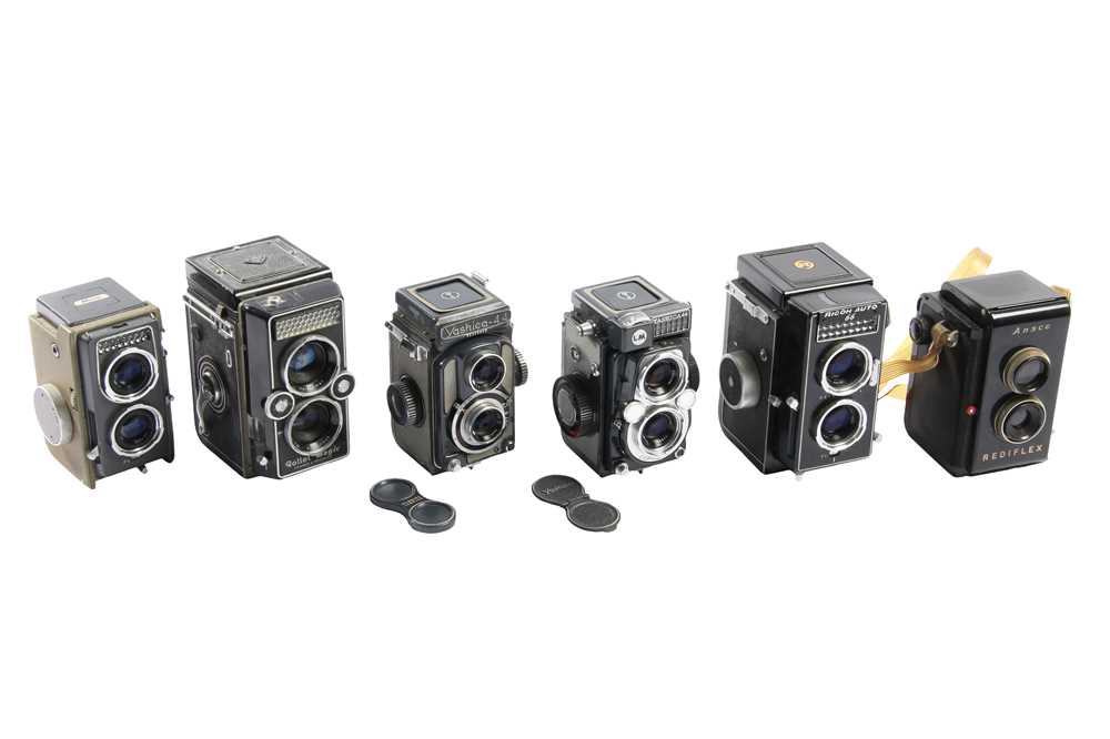 Lot 220 - Six TLR Cameras.