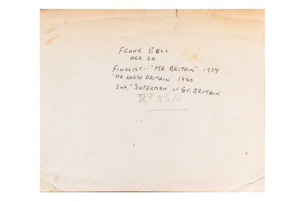 Lot 44 - BODYBUILDING ALBUM, FRANK BELL, 1930s