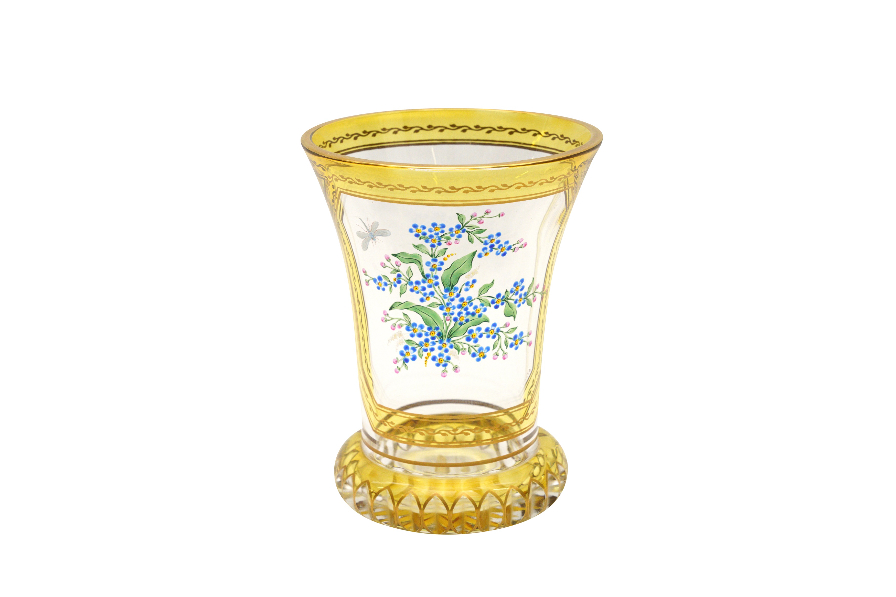 Lot 145 - A VIENNA, AUSTRIA GLASS RANFT BEAKER PAINTED