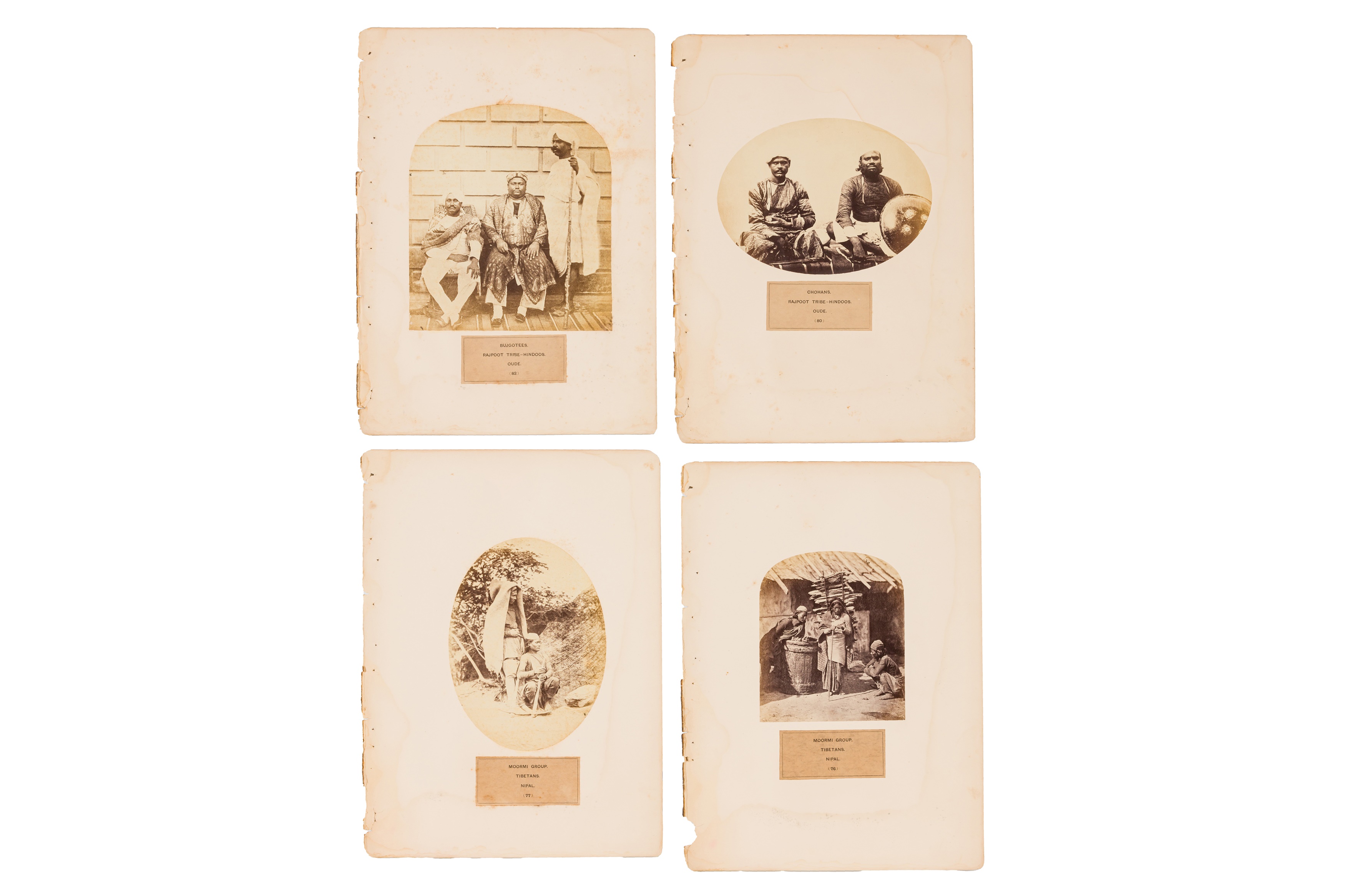 Lot 34 - PEOPLE OF INDIA, 1868-1875