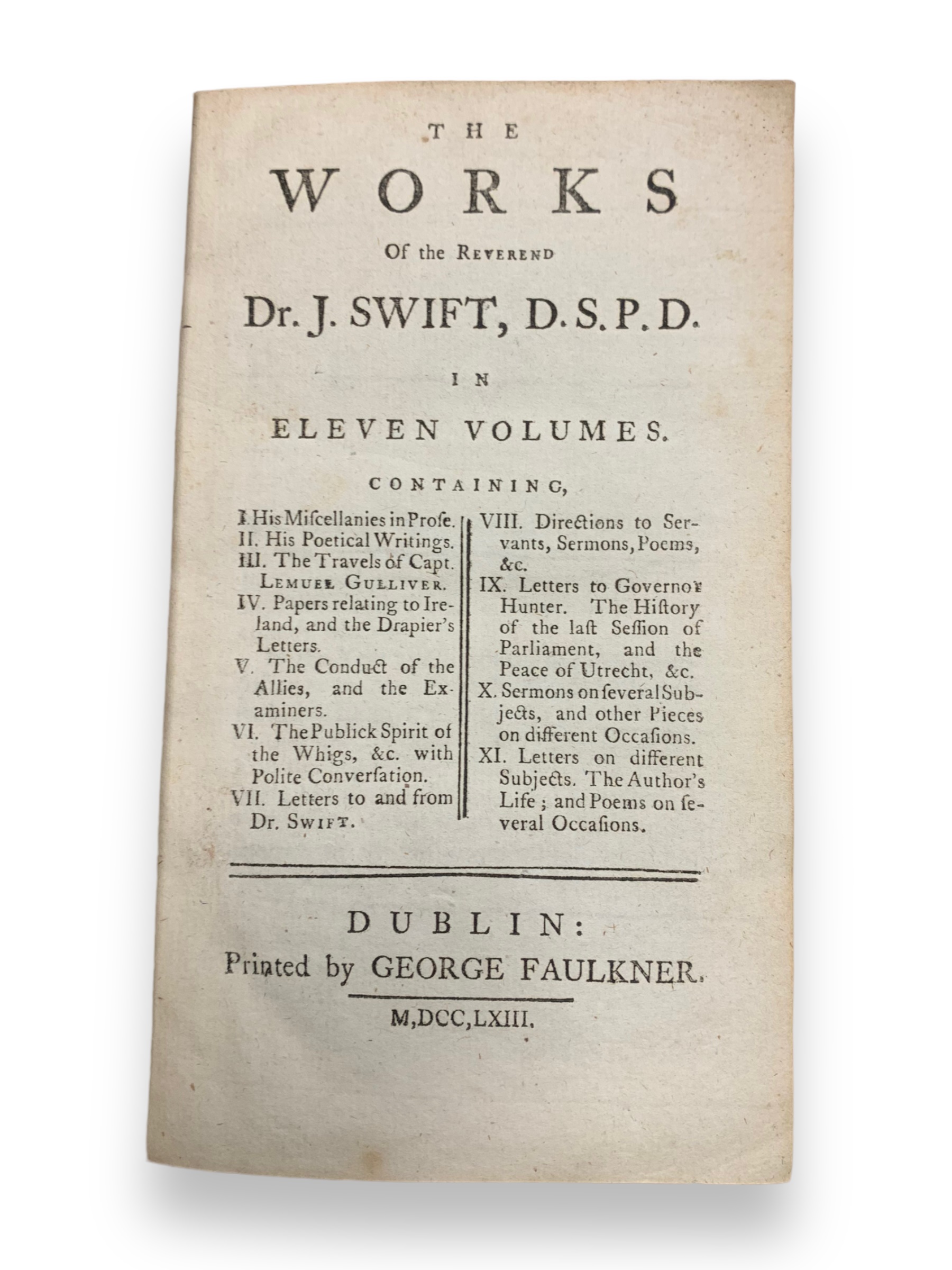 Lot 104 - Jonathan Swift, The Works…, 19 vols., Dublin,