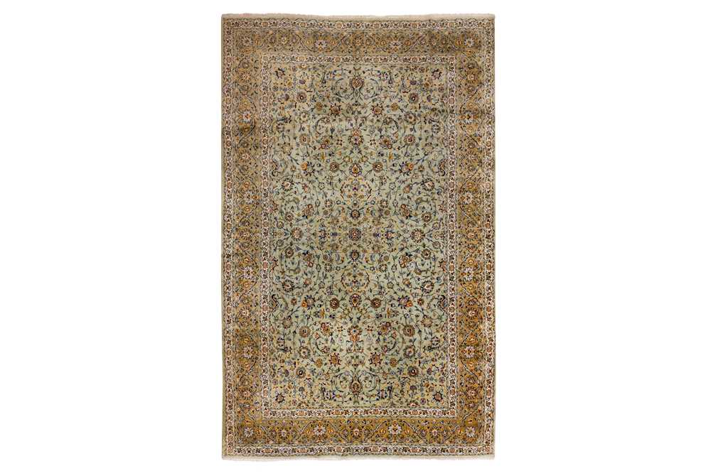 Lot 50 - A FINE KASHAN CARPET, CENTRAL PERSIA