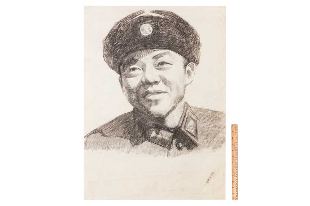 Lot 71 - Original pencil sketch of Lei Feng