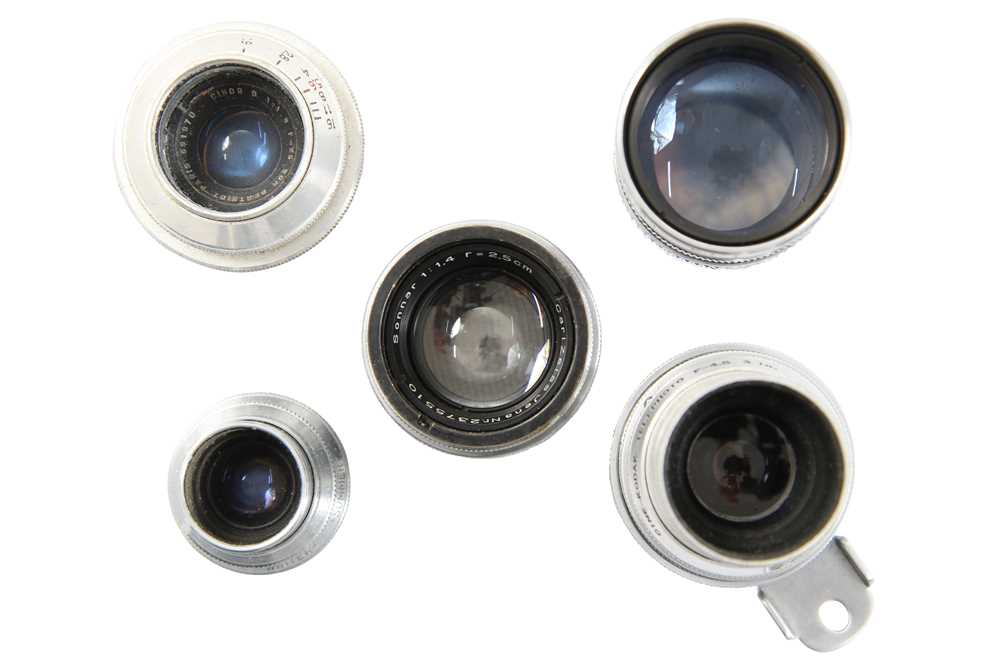 Lot 204 - Carl Zeiss Jena Sonnar 2.5cm f1.4 Movikon