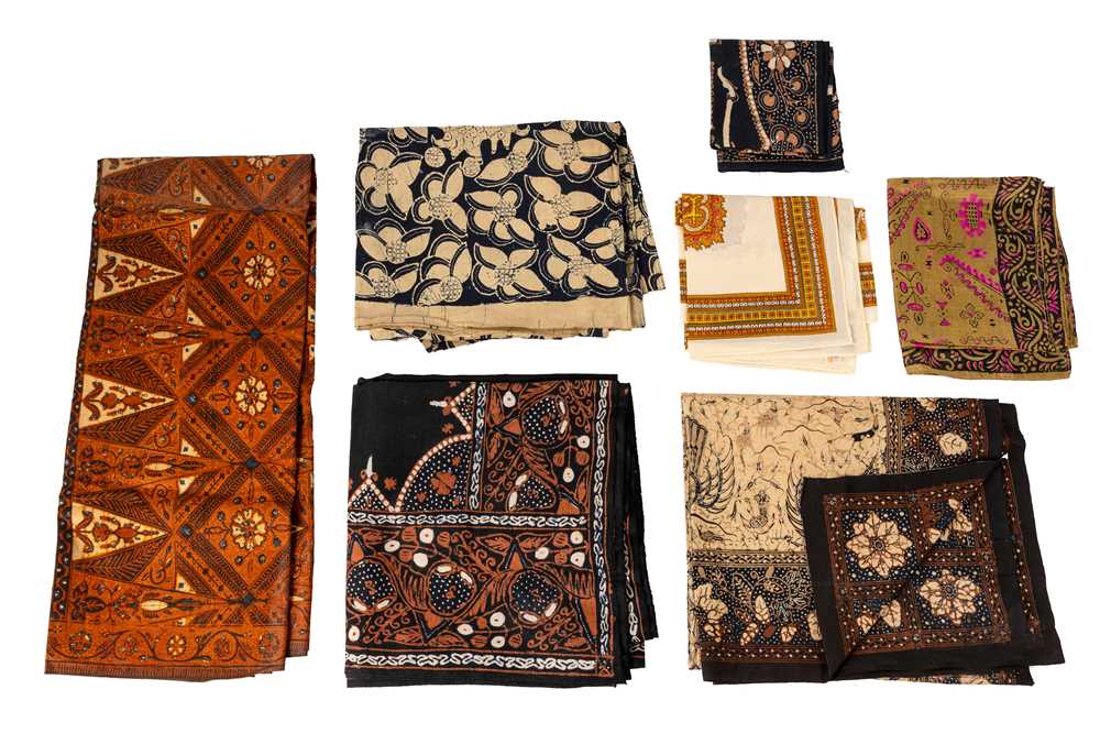 Lot 92 - A COLLECTION OF BATIK TEXTILES FROM BALI,