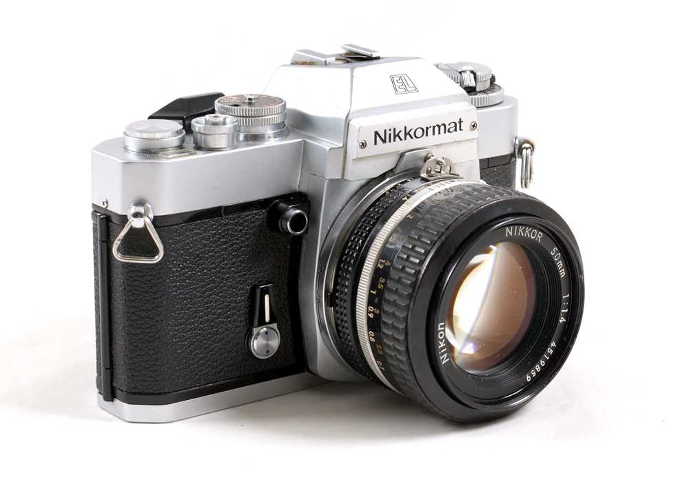 Lot 167 - Chrome Nikkormat EL Film Camera with 50mm f1.