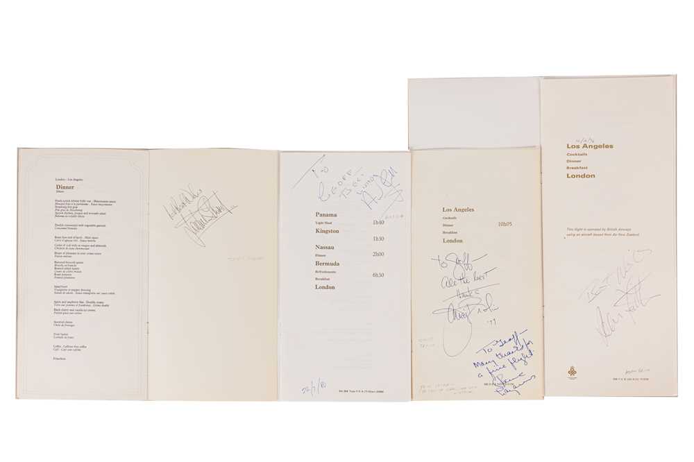 Lot 127 - Autograph Collection.-Signed Menus