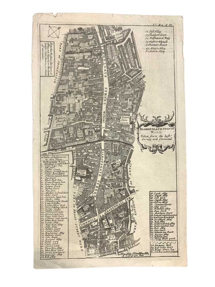 Lot 65 - Stow (John) A collection of 16 ward maps from