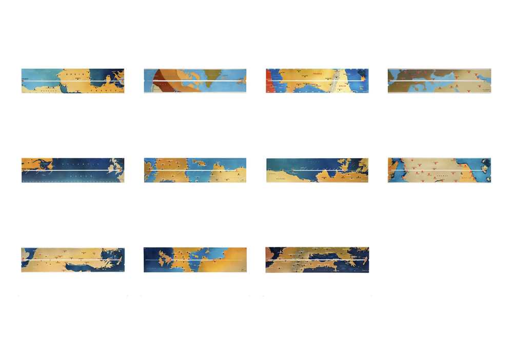 Lot 399 - A SET OF ELEVEN PAINTED PERSPEX AVIATION